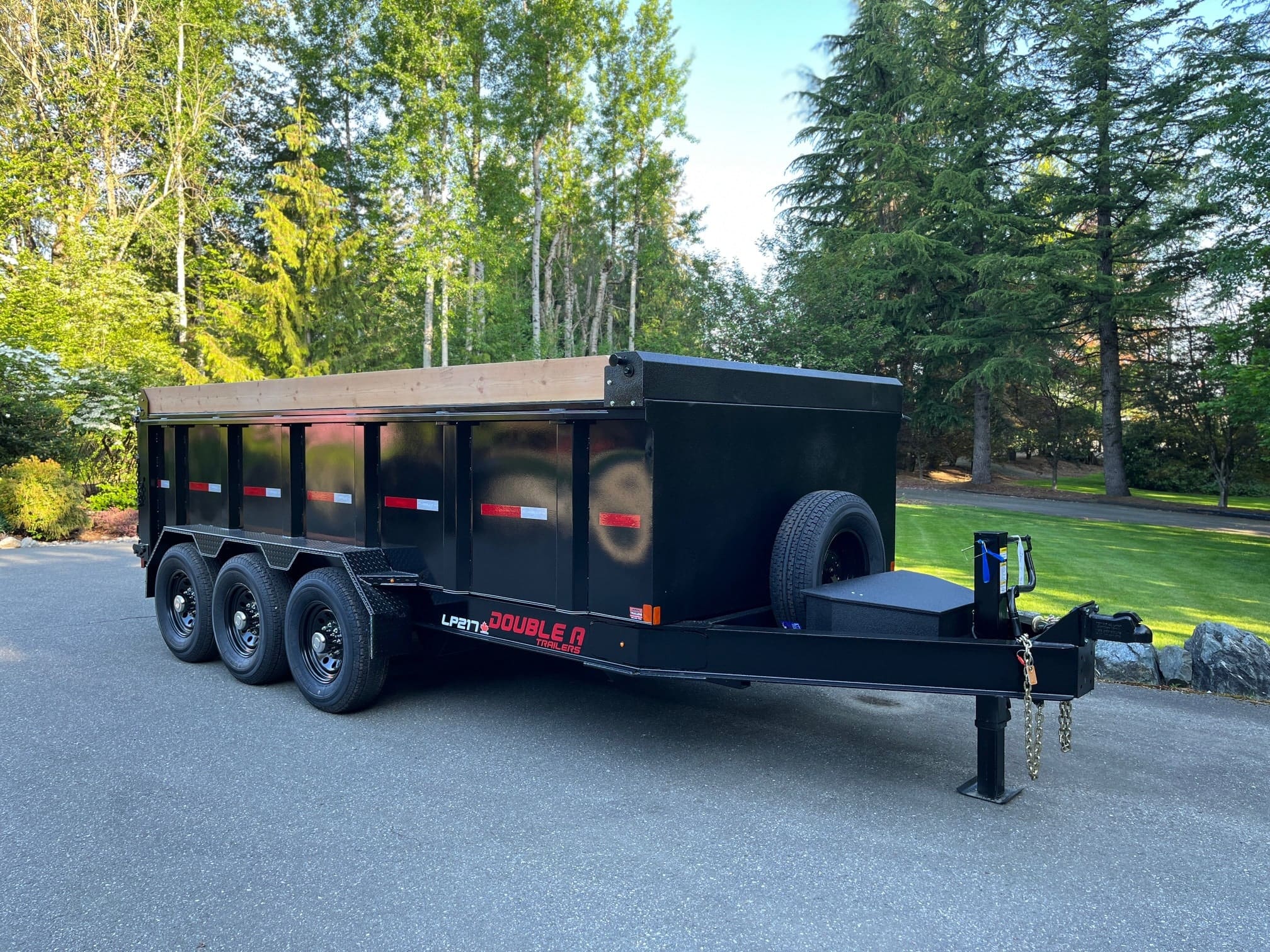 Double-A 7′ X 16′ Tri-Axle Dump Trailer w/ High Sides – Pro Series (23 ...