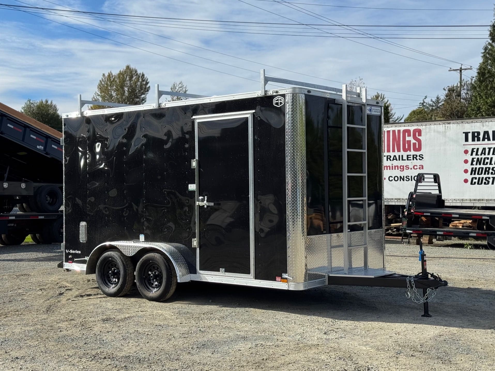 7' X 14' Continental Cargo - Contractor Edition w/ Walk-On Roof, Racks ...