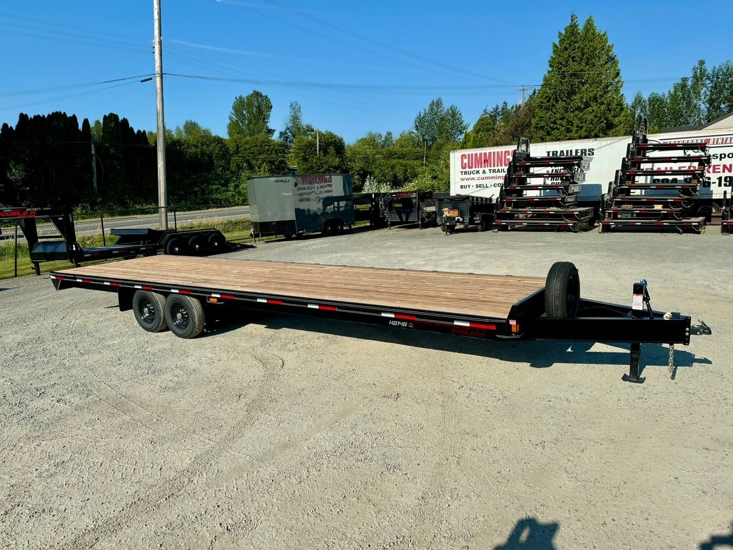 30' Double-A Heavy-Duty Deck Over Trailer (15,400LBS GVW - 2:7K Axles ...