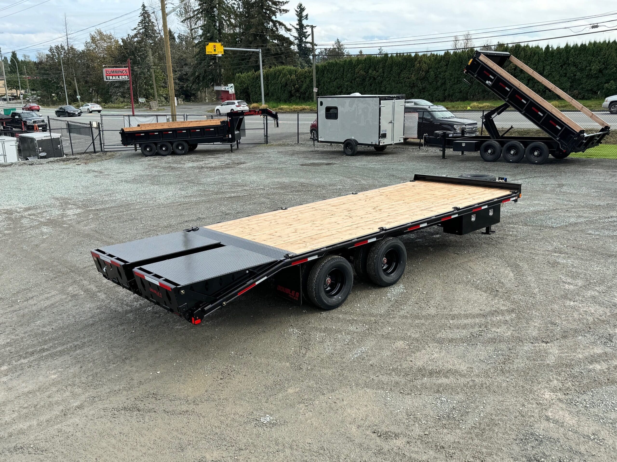 24' Double-A Tandem Dually Deck-Over Equipment Trailer (25,000LBS GVW ...