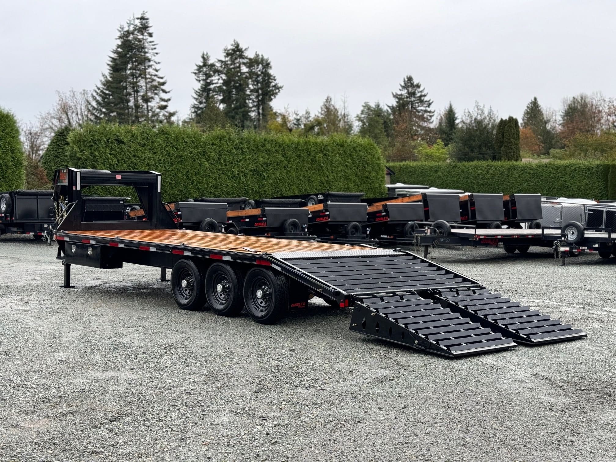 24' Double-A Tri-Axle Gooseneck (24,000LBS GVW - 3:7K Axles) - Cummings ...