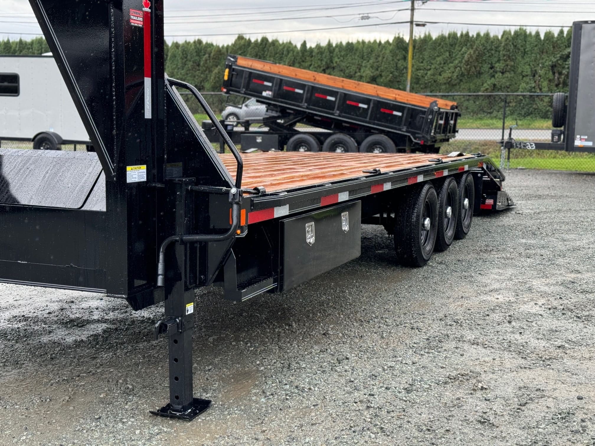 24' Double-A Tri-Axle Gooseneck (21,000LBS GVW - 3:7K Axles) - Cummings ...