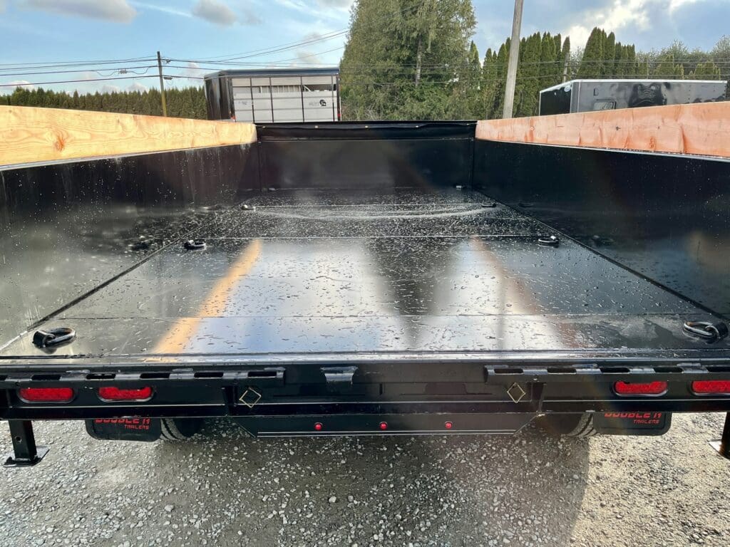 8' X 16' Double-A Tri-Axle Deck-Over Dump w/ Fold-Down Sides (21,000 ...
