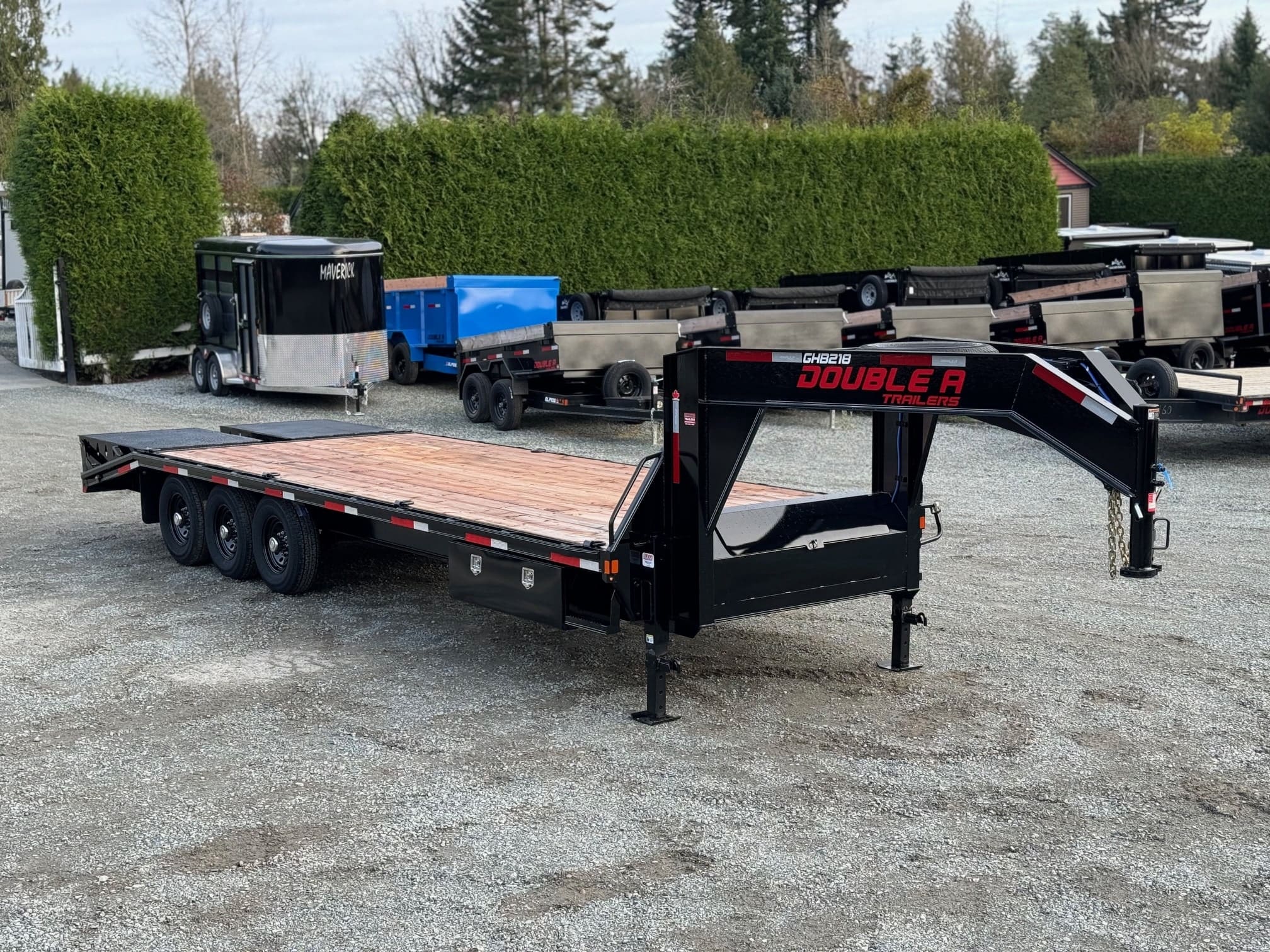 26' Double-A Tri-Axle Gooseneck (24,000LBS GVW - 3:7K Axles) - Cummings ...