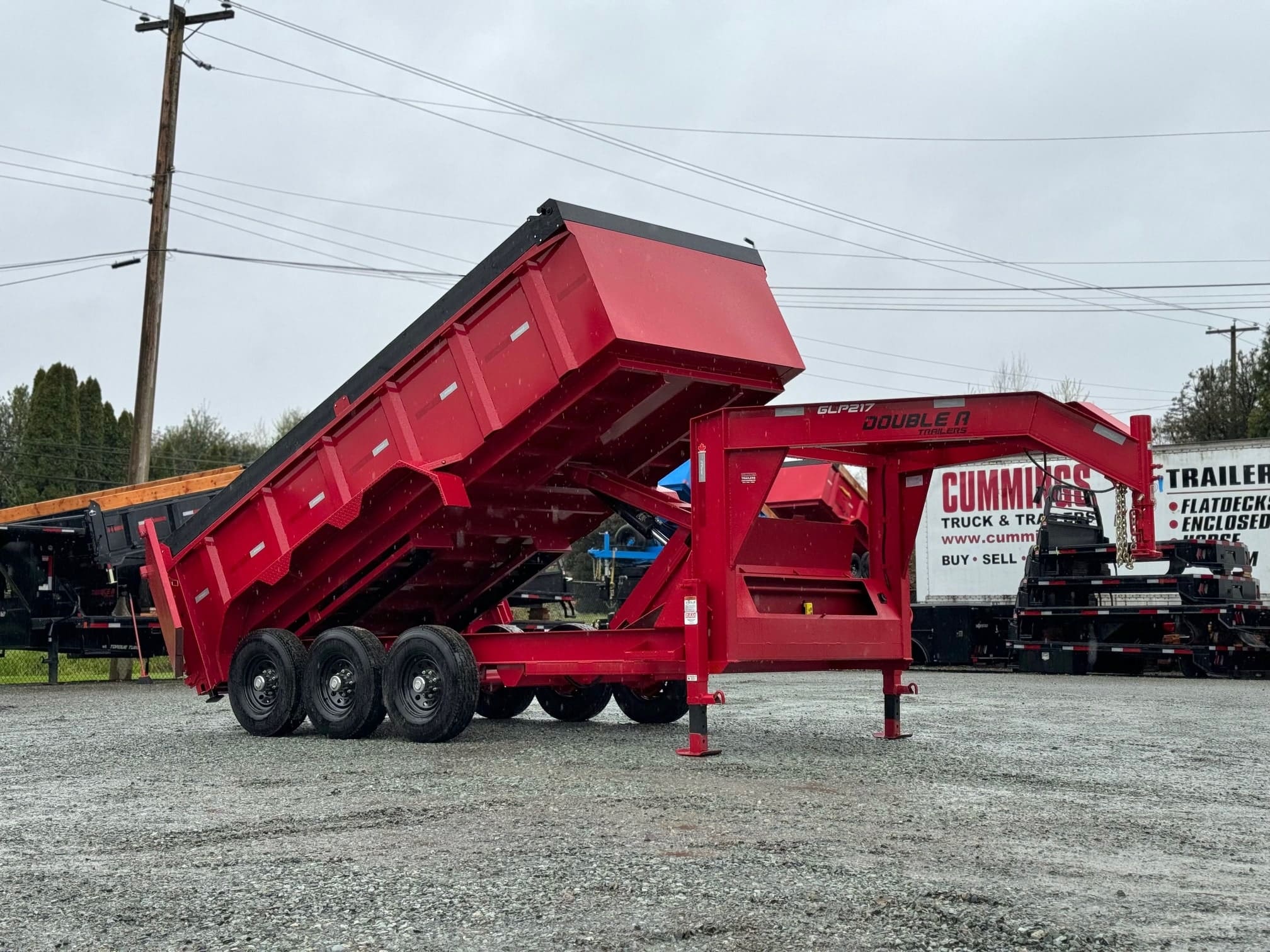Double-A 7′ X 16′ Tri-Axle Gooseneck Dump Trailer w/ High Sides – Pro ...